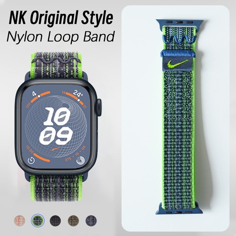 NK Style Sport Nylon Loop Strap for iWatch Ultra 2 49mm Series 9 45mm ...