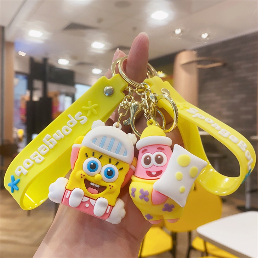 Creative Cartoon Party SpongeBob SquarePants Keychain Patrick Star Doll ...