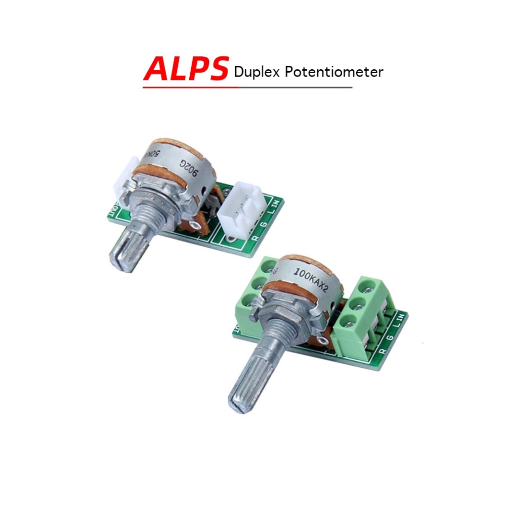 Japan Original ALPS Duplex Double 6 Pin 10KA 20KA 50KA 100KA 10KB 20KB ...