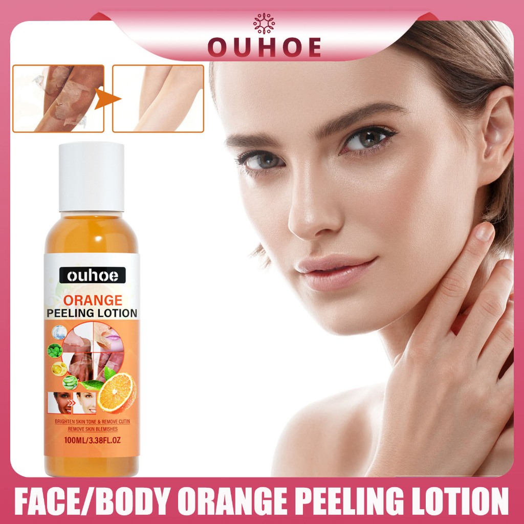 OUHOE Body Peeling Lotion for Dark Skin Fade Black Spot Whitening Arm ...
