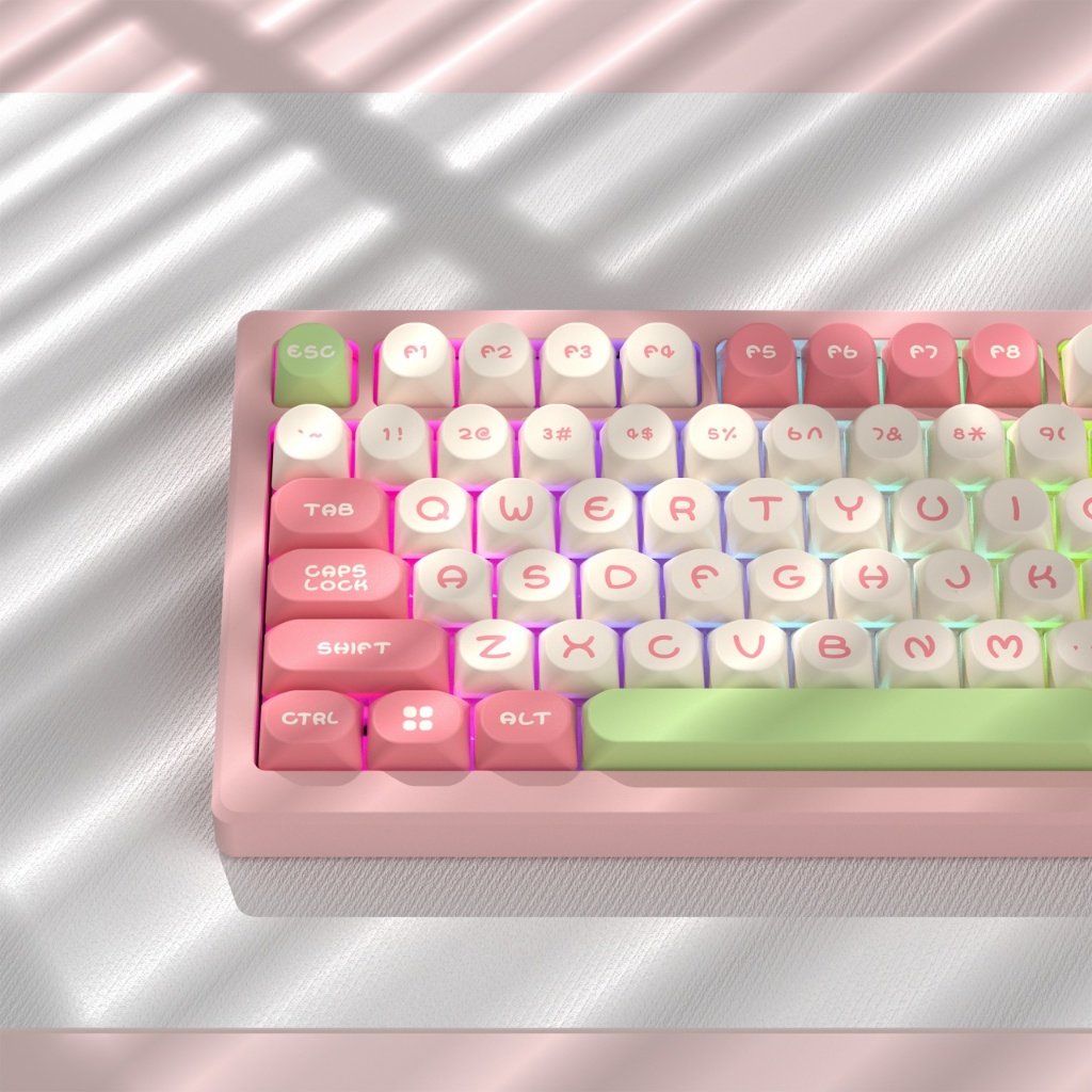 130 Keys MOA Profile Double Shot PBT Keycaps Cartoon Characters Fresh ...