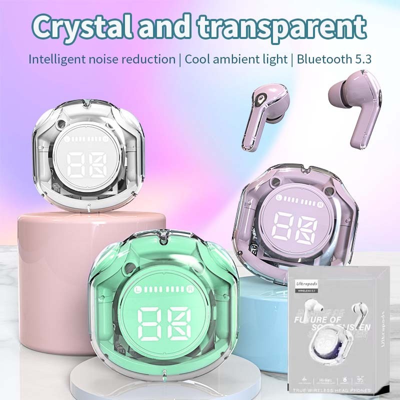 Ultrapods PRO Air39 TWS Phantom Light Transparent Body 5.3 Bluetooth ...