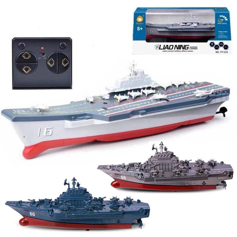 RC Mini Aircraft Carrier Military Model Ship Speedboat Electric ...