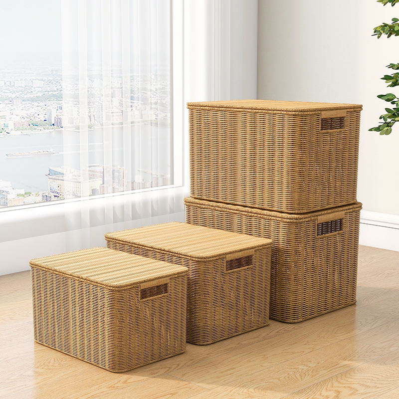 Rattan Storage Box Nordic Organizer Wicker Basket 收納籃 (37L) | Shopee ...