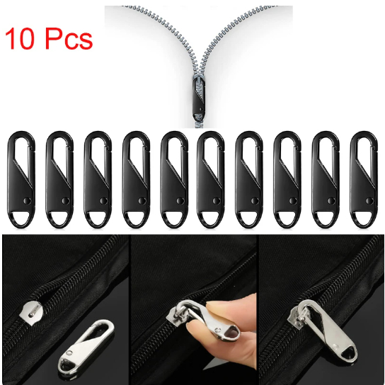 Zipper Slider Puller Instant Zipper Repair Bag Replacement Bad Buckle ...