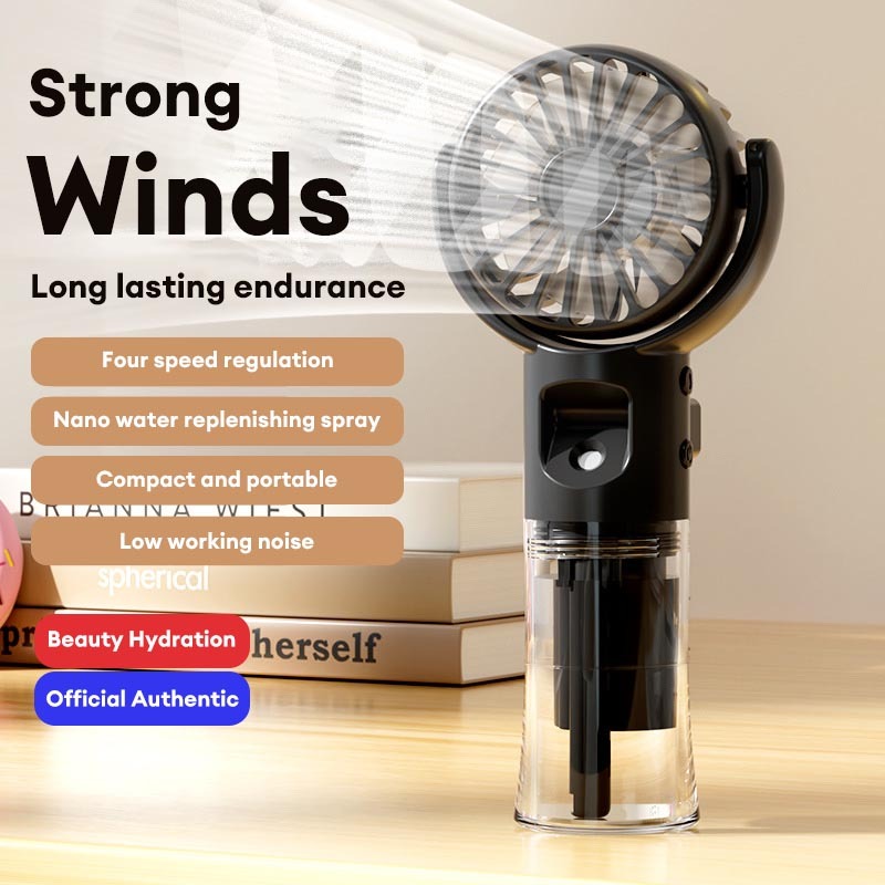 🔥【5000mah Fast Charge 】Handheld Spray Fan 3 Speed Usb Fan Wind Neck ...