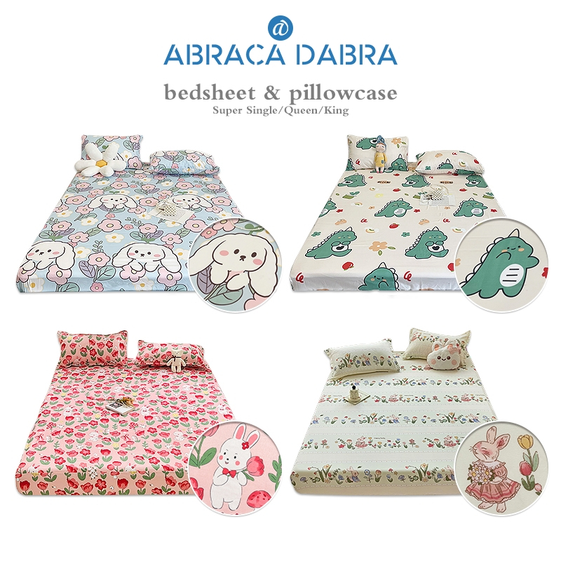 Abraca Dabra Cotton Fitted Sheet - Queen/King/Single | Shopee Malaysia
