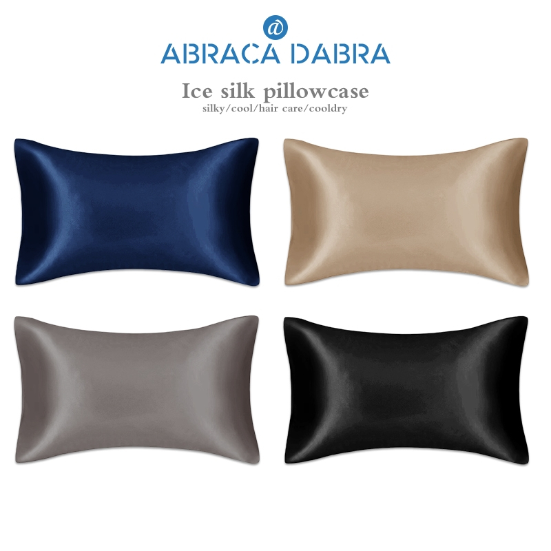 Abraca Dabra Solid Smooth Touching Satin Silk Pillowcase (1 Pc ...
