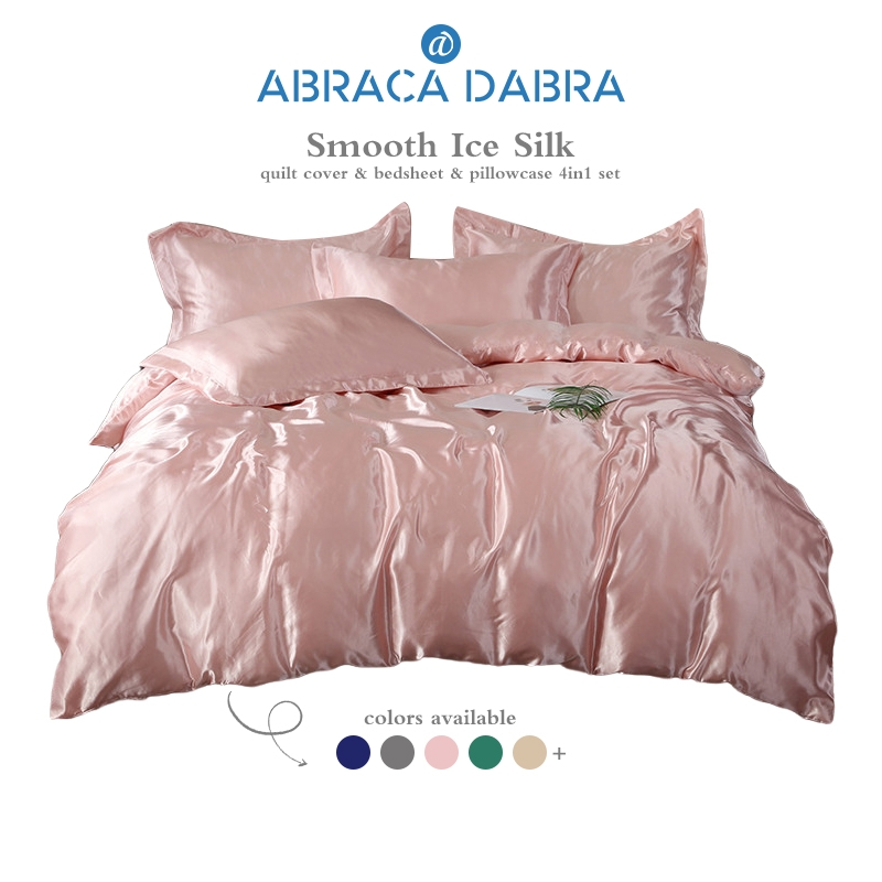 Abraca Dabra 4 In 1 Ica Silk Cooling Smooth Fitted Bedsheet Set ...