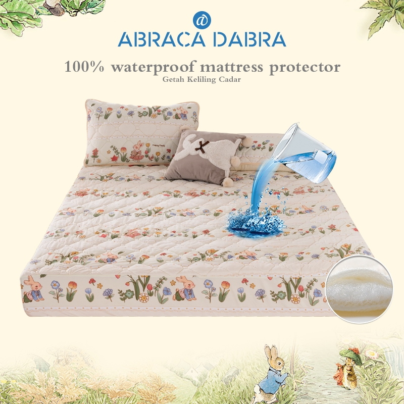 Abraca Dabra Washable Waterproof Mattress Protector - Solid Colour ...