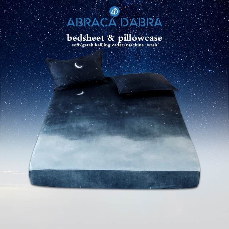 Abraca Dabra Cotton Fitted Bedsheet | Shopee Malaysia