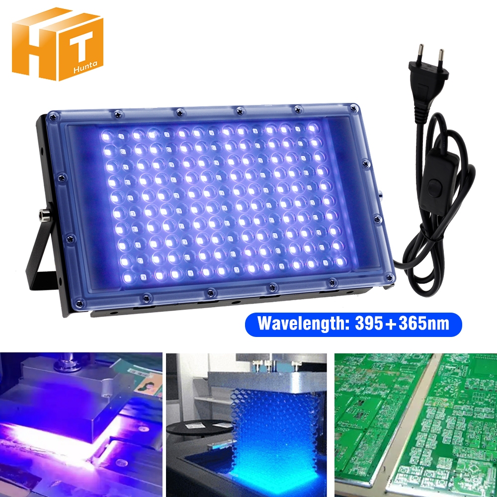 220V UV GEL Curing Lamps 395nm 365nm LED Curing Lights for Circuit Board Repair Shadowless Glue ...