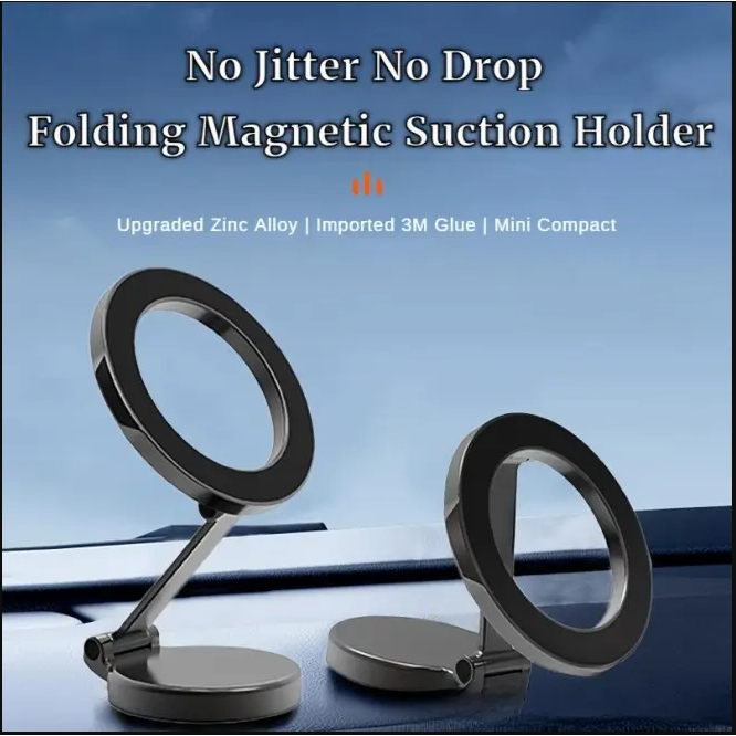 Magsafe Car Phone Holder Alloy Super Magnetic Dashboard Phone Stand Car ...