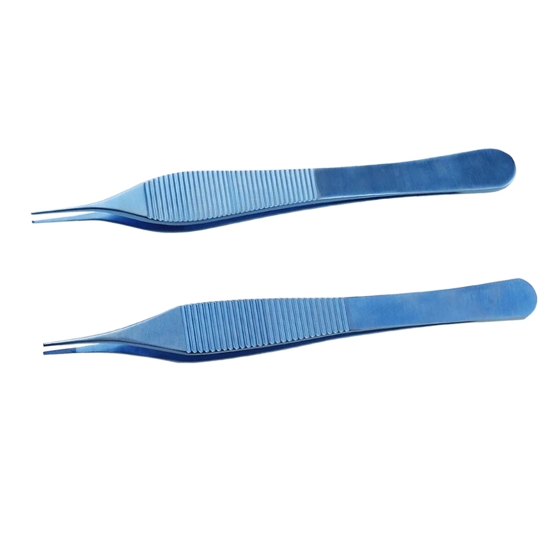 Titanium Adson Tissue Forceps Eye Surgery Tweezers Serrated Tip/Teeth ...