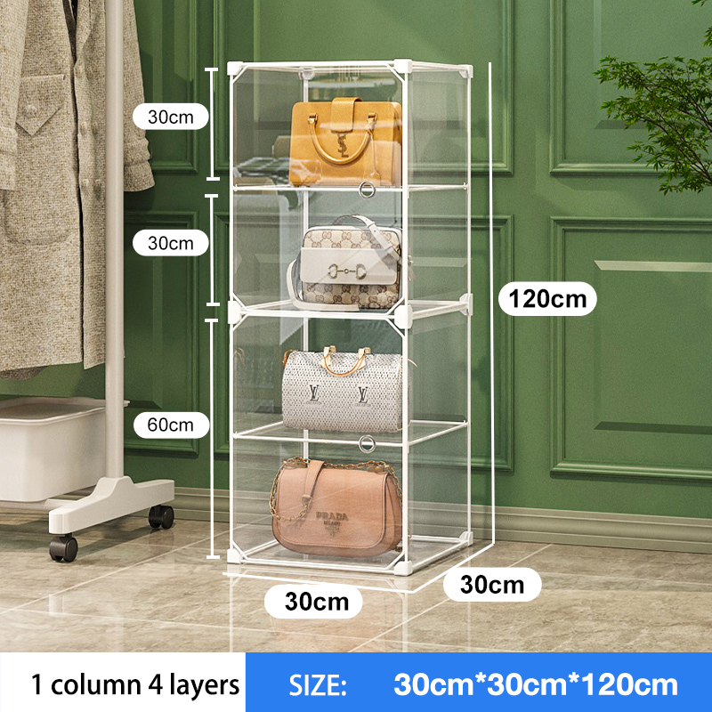POP Transparent Storage Cabinet Stackable Doll Storage Cabinet Display ...