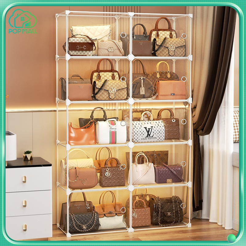 POP Transparent Storage Cabinet Stackable Doll Storage Cabinet Display ...