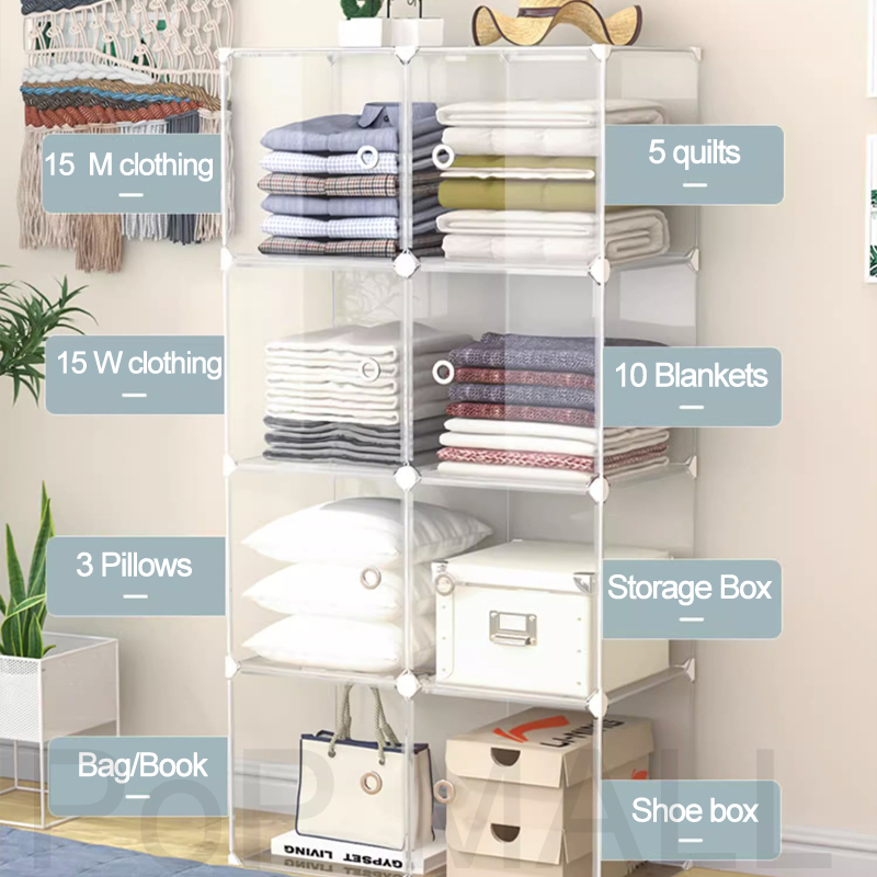 POP Transparent Storage Cabinet Stackable Doll Storage Cabinet Display ...