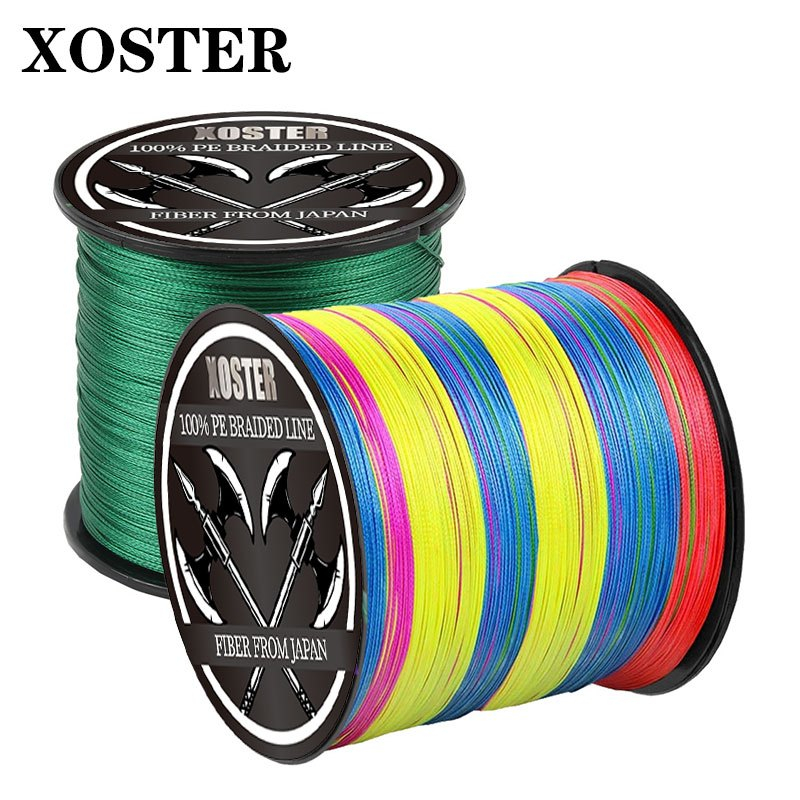Tali Pancing Braided Fishing Line XOSTER Braided Fishing Line PE 4 ...