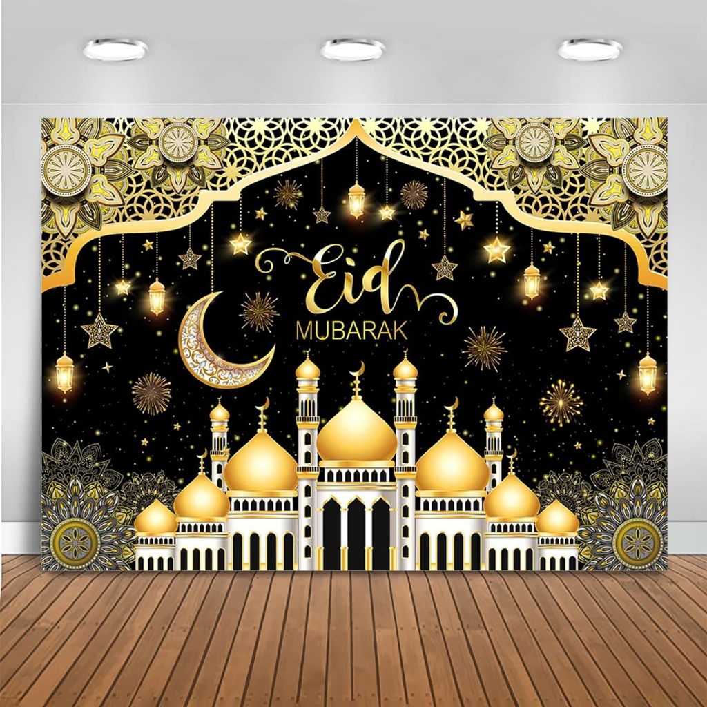 7x5ft Ramadan Mubarak Photography Backdrop Eid Mubarak Decorations for ...
