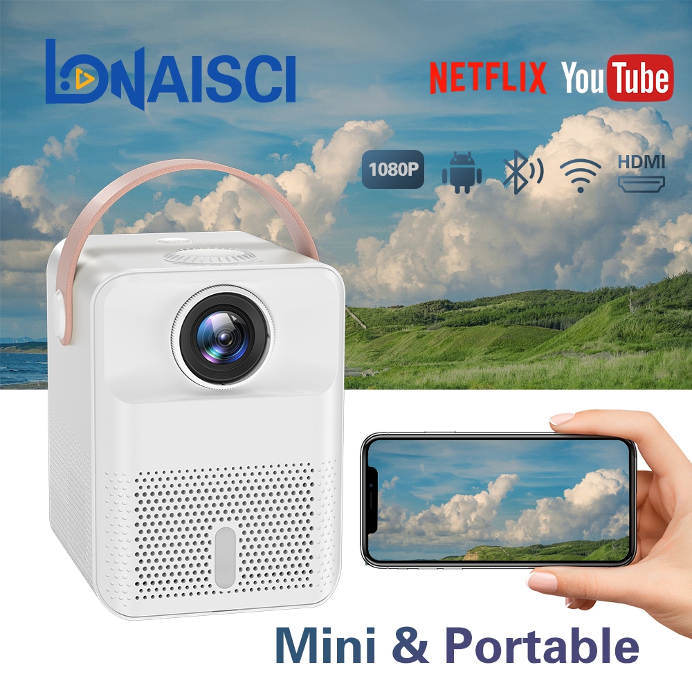 Mini Projector For Phone Smart Android Projector HDMI Proyektor ...