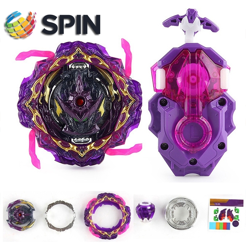 Beyblade B-206 Barricade Lucifer with B-184 LR Custom Launcher Set ...