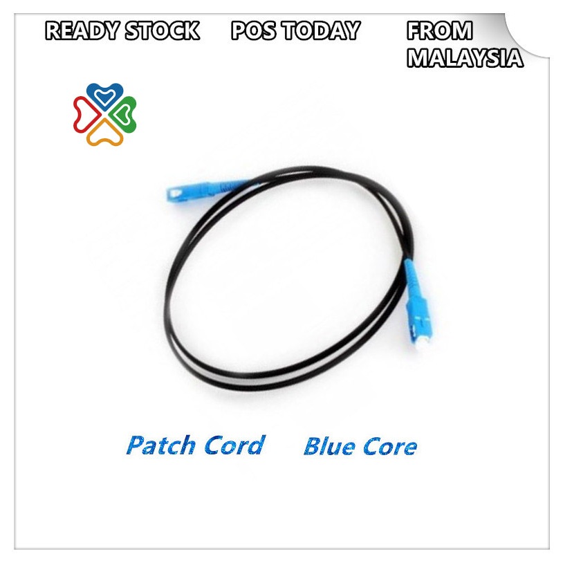 Pre Connectorized 2M black SC/UPC (Blue Core) Patch Cord FRP SC UPC | Shopee Malaysia