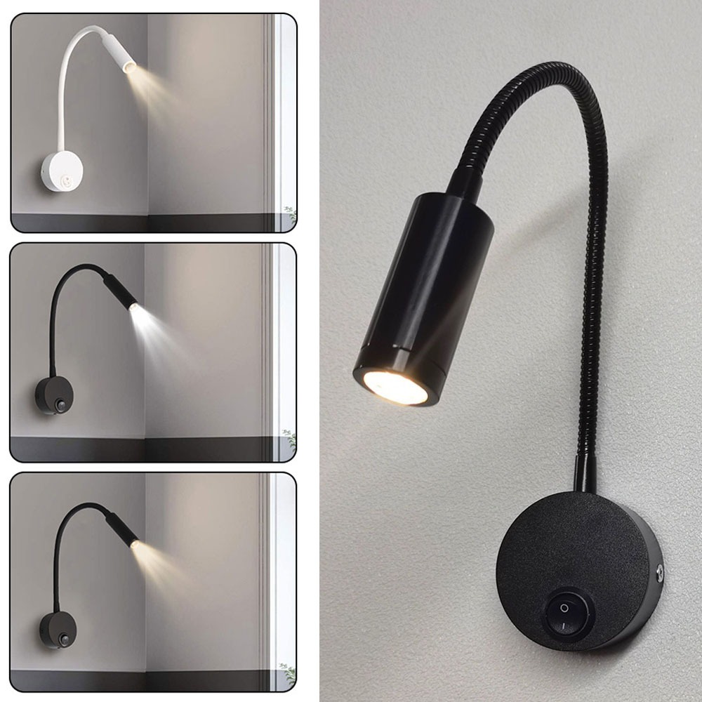 Wall Mounted Reading Light for Bedroom LED Hardwired Sconce with Switch ...