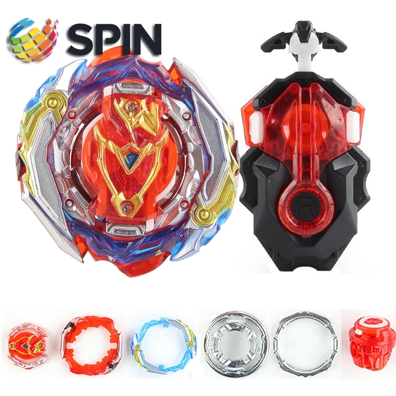 Beyblade B-201 Zest Achilles with B-184 LR Custom Launcher Set Beyblade ...