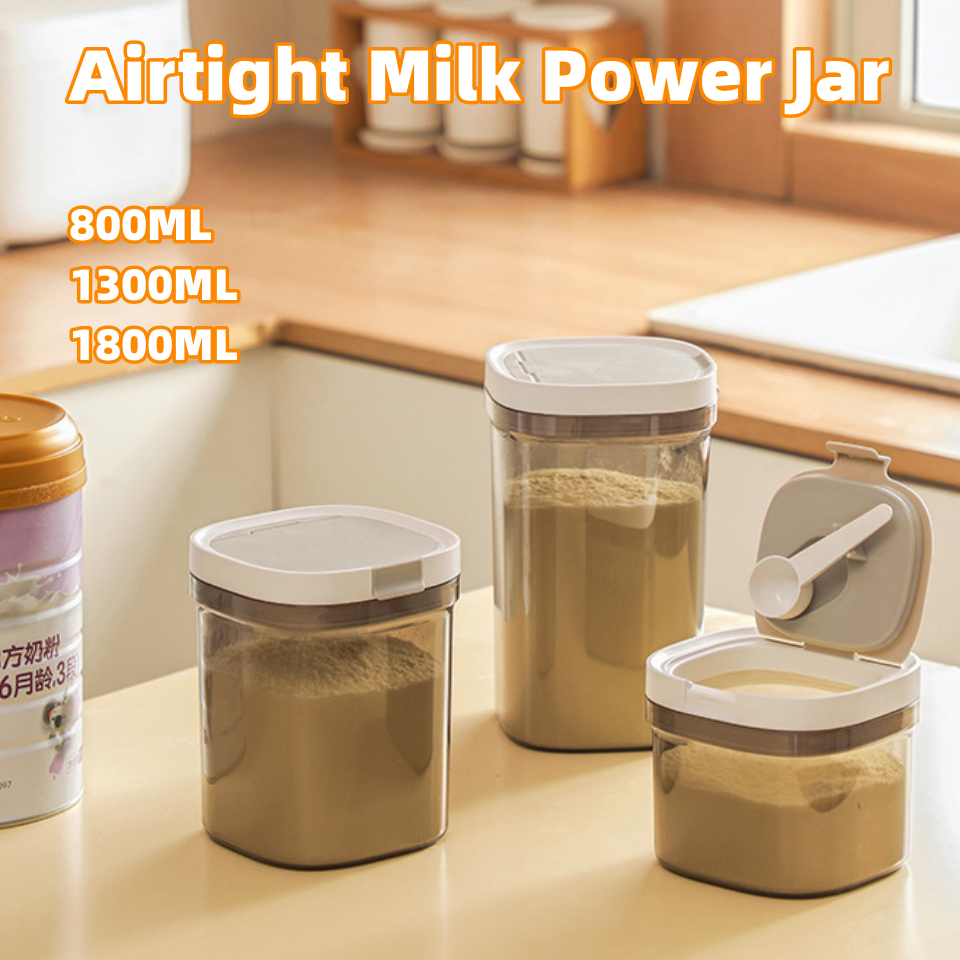 800-1800ml Bekas Susu Baby Milk Powder Container Portable Baby Food ...