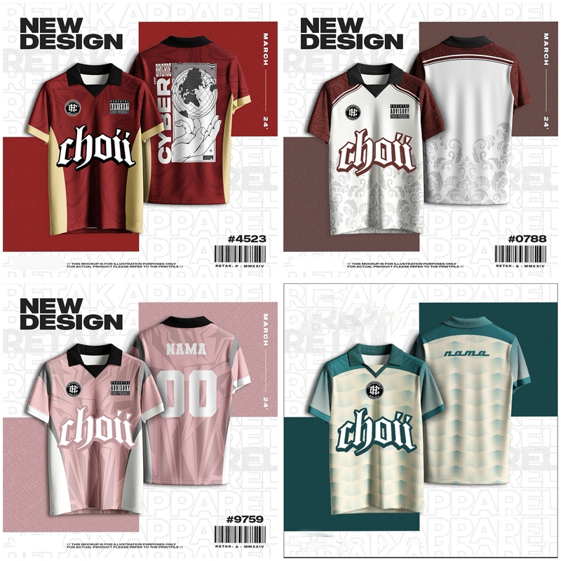 2024 Choii Baju T-Shirt Men's Women's Thai Viral Custom Jersey Ootd ...