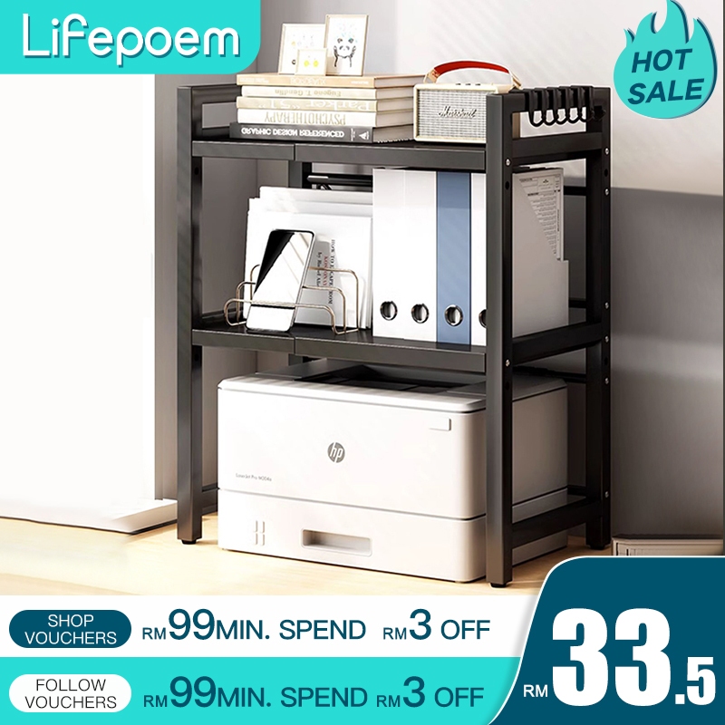 Printer Rack Desktop Rack Multi-Layer Printer Shelf Meja Printer Office ...