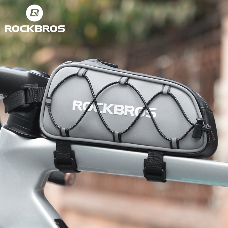 ROCKBROS Bike Front Top Tube Bag Reflective Mtb Road Bike Bag Durable ...