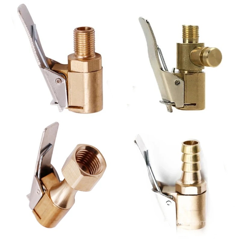 Car Tire Air Chuck Inflator Pump Valve Connector 6mm 8mm Clip-on ...