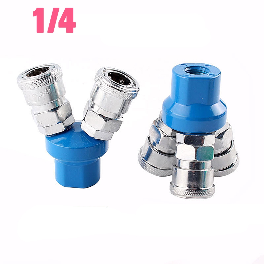 1/4” SMY/SMV Pneumatic Fitting C Type Round Two Three Way Quick Coupling Connector Coupler ...