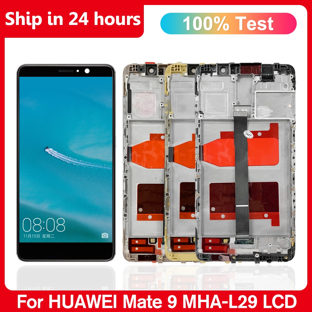 Original For Huawei Mate 9 LCD Display Touch Screen Digitizer With Frame MHA-L29 L09 AL00 ...