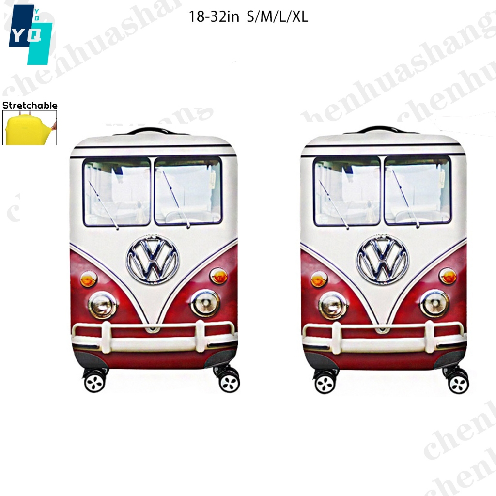 Volkswagen Camper Van Design Scratch Resistant Elastic Fabric Travel ...