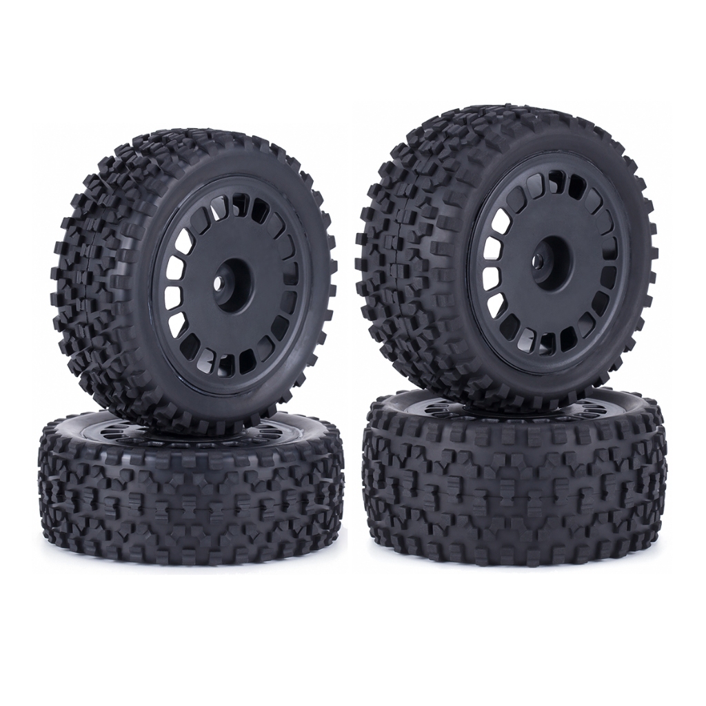 4pcs 88mm Glued Road Wheel for 1/10 Buggy Tires HSP HPI Wltoy Tamiya TT ...