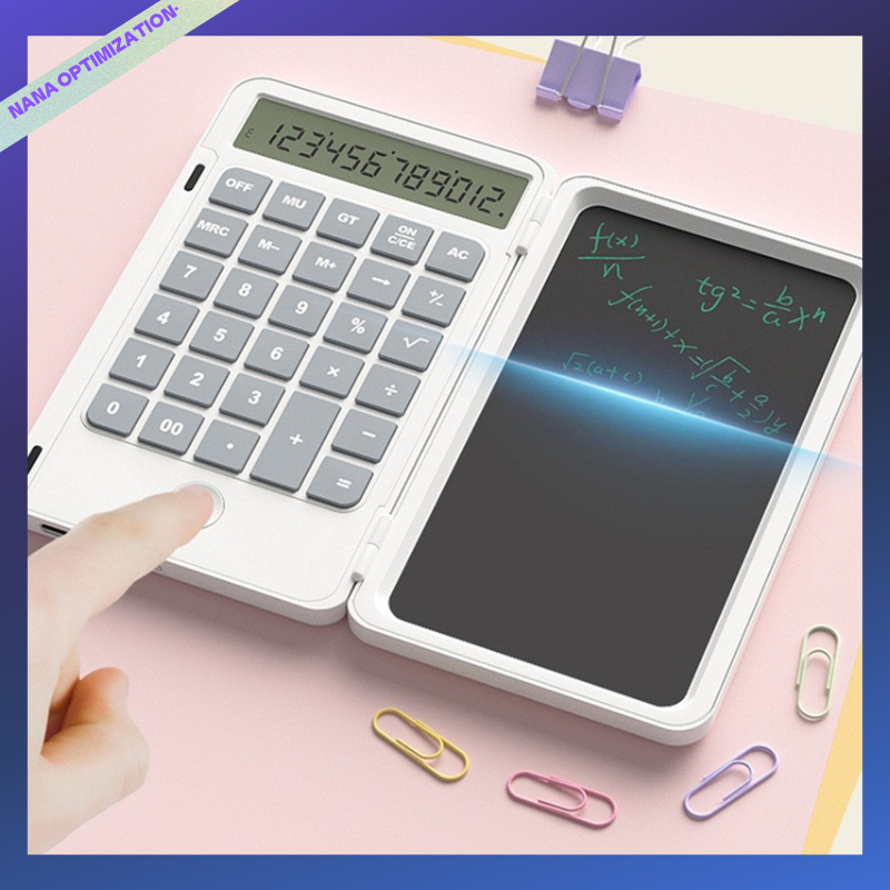 Student stationery black/white/pink/gray calculator rechargeable ...