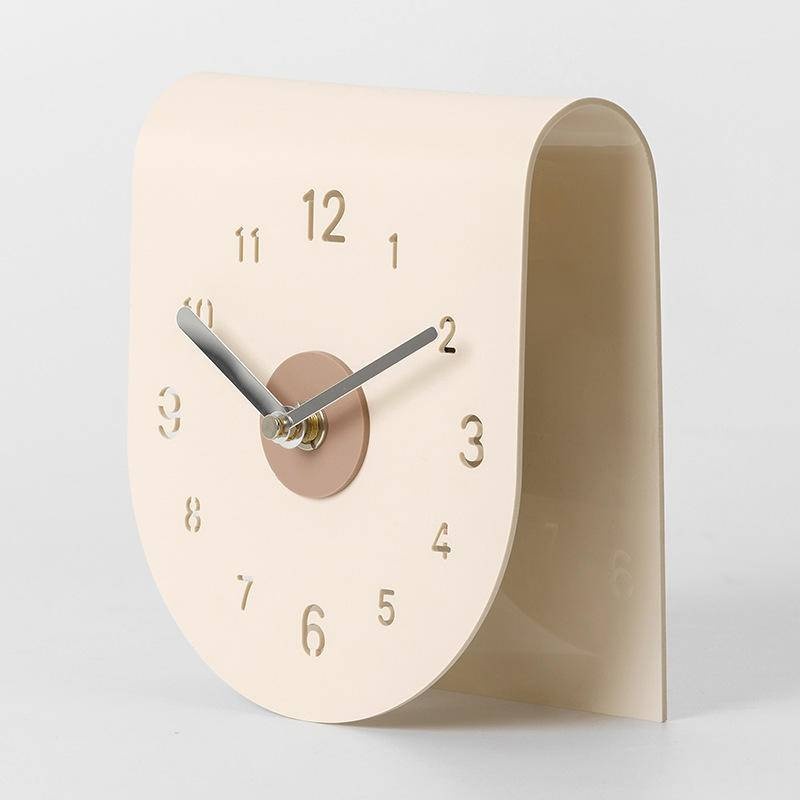 Table clock living room Jam meja Silent clock Stand clock Muji clock ...