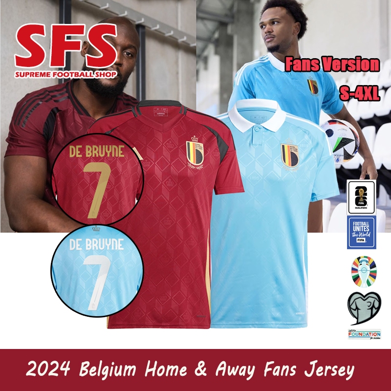 【SFS】 Top Quilty 2024 EURO Belgium Jersey Fans Version Home Away Men ...