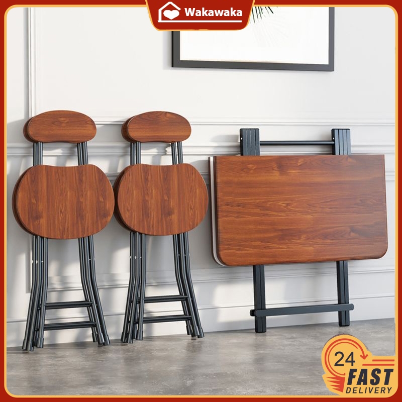 Folding Table Foldable Home Eating Computer Dining Desk Field Light ...