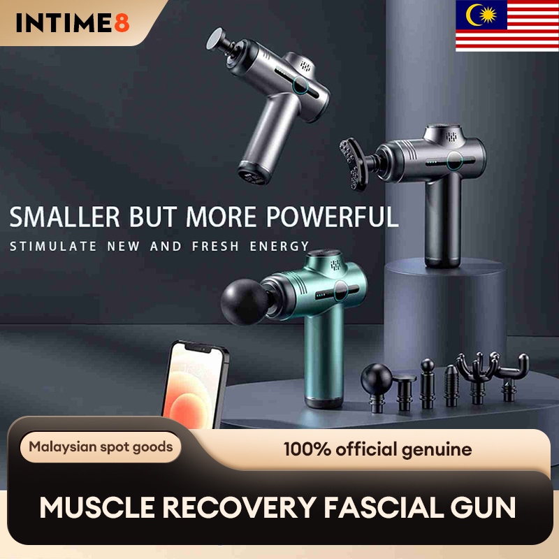 【6 Massage Heads】massage gun Muscle fascia gun Low Noise High Frequency ...