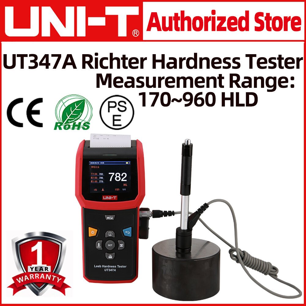 UNI-T Digital Leeb Hardness Tester Rockwell Vickers Steel Metal ...