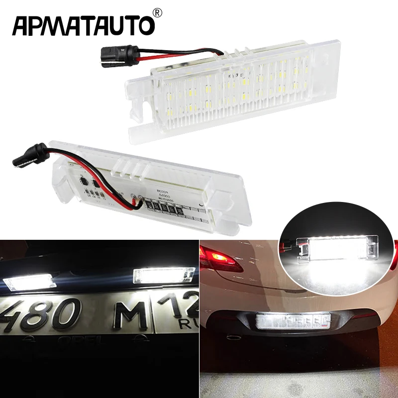 2PCs For Alfa Romeo 147 156 159 166 Brera Giulietta Mito GF Spider CANbus Led License Number ...