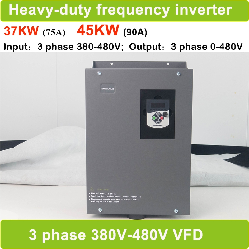 45KW frequency inverter heavy load motor drive AC drive 37KW 3 phase ...