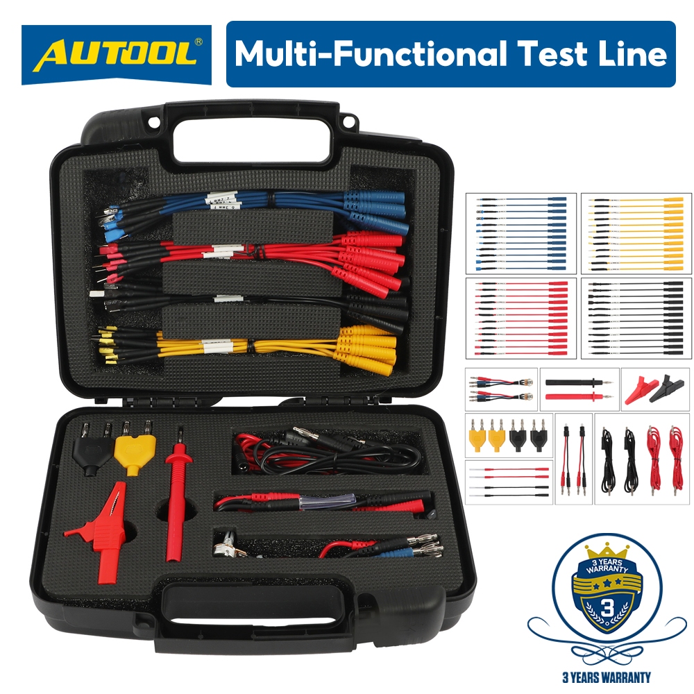 【Local Stock】AUTOOL 68PCS Multimeter Test Lead Banana Plug Test Leads ...