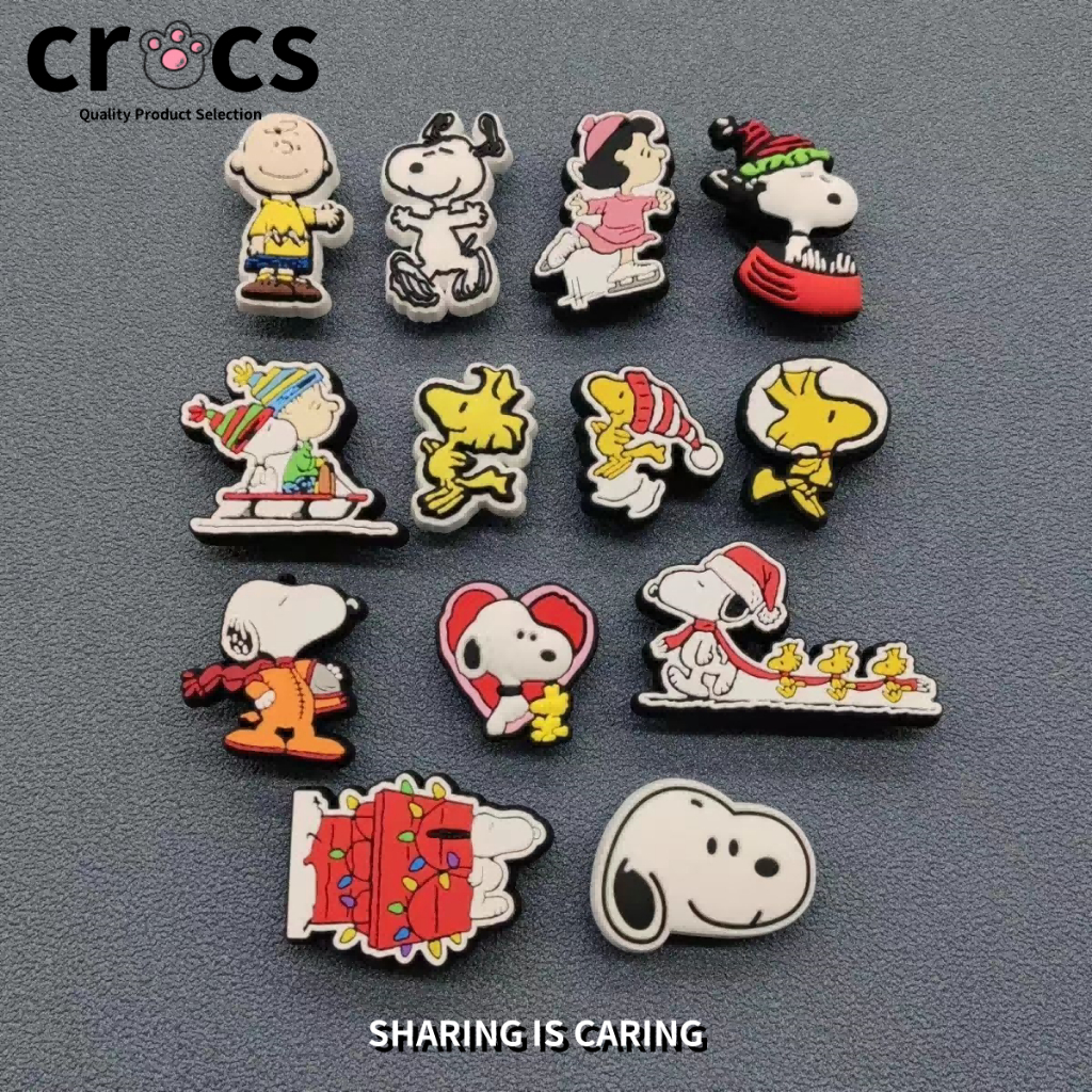 Crocs jibbitz charms Shoes Flower Shoe Buckle Cartoon Snoopy Dog Series ...