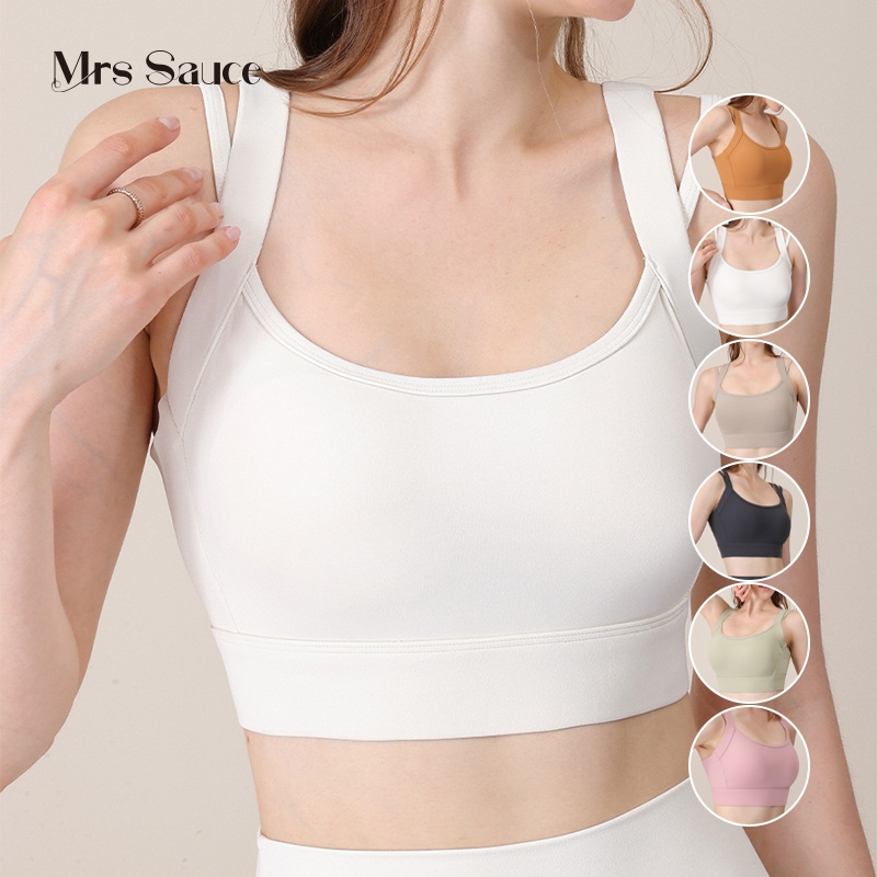 U-shaped Beautiful Back Sports Yoga Bra High-Intensity Shockproof Running Sports Fitness Bra ...