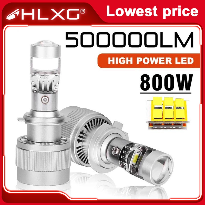 3 Year Warranty H7 H11 H4 Projector Mini Bi Led Projector Lens Headlight Bulbs HB3 HB4 9005 9006 ...