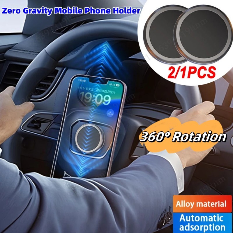 Magnetic Car Phone Holder Car Steering Wheel Mobile Smart Phone Stand 360° Rotation GPS Brackets ...